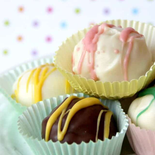 Cake Batter Truffles Recipe (No Bake Cake Balls) - Snappy Gourmet
